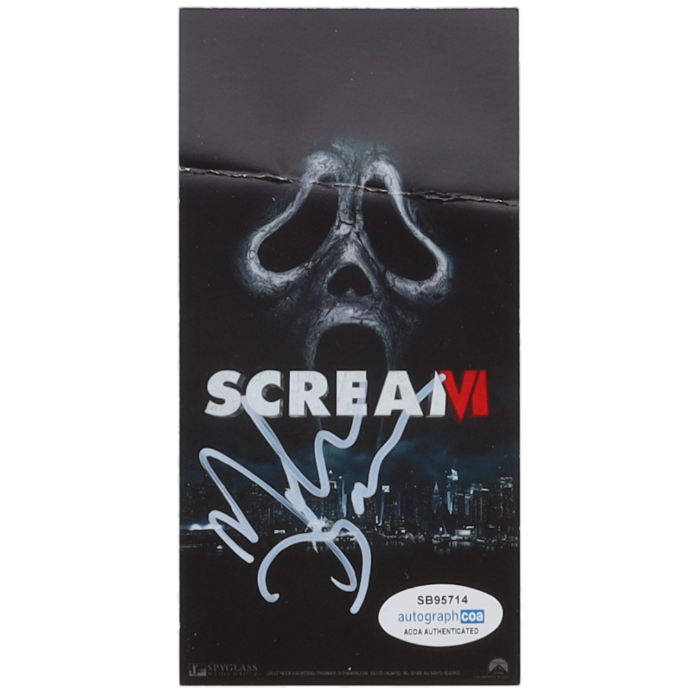 Melissa Barrera Signed "Scream VI" 3x6 Post-Reception Ticket ...