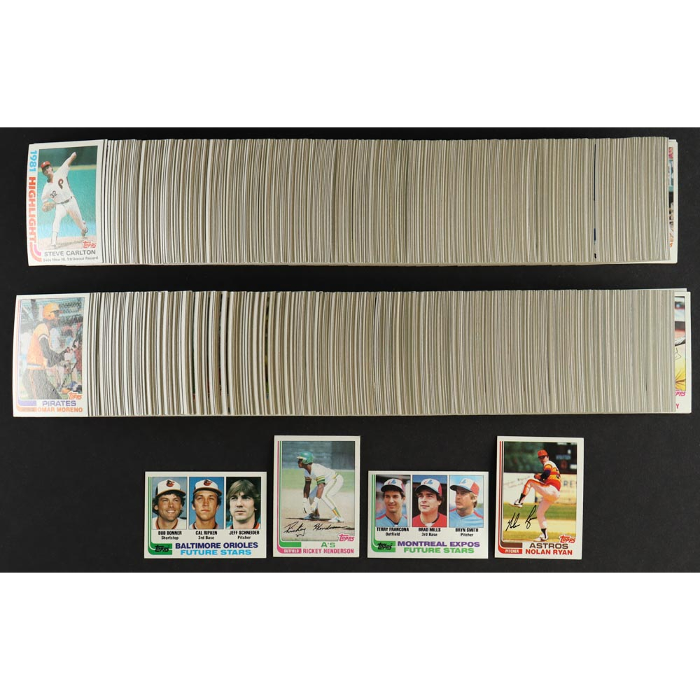 1982 Topps Baseball Complete Set of (792) cards with Bob Bonner RC ...