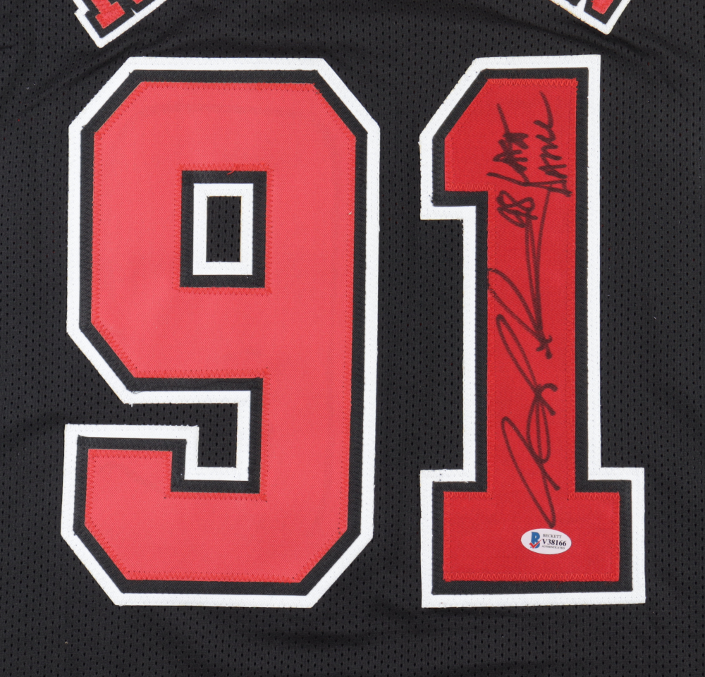 Dennis Rodman Signed Jersey Inscribed "98 Last Dance" (Beckett ...