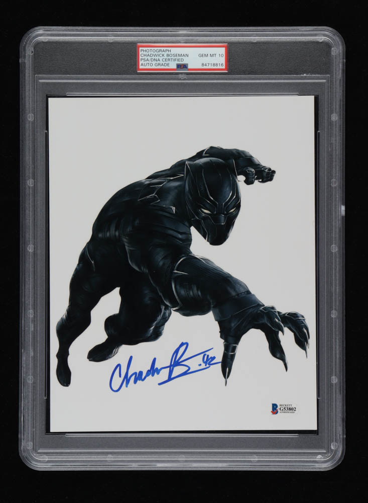 Chadwick Boseman Signed "Black Panther" 8x10 Photo (PSA | Autograph ...