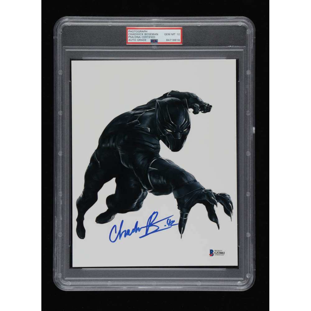 Chadwick Boseman Signed "Black Panther" 8x10 Photo (PSA | Autograph ...