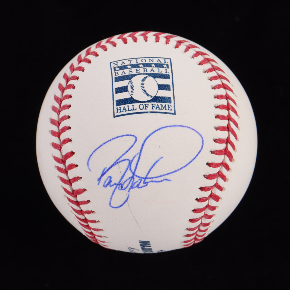 Barry Larkin Signed OML Hall of Fame Logo Baseball (JSA) | Pristine Auction