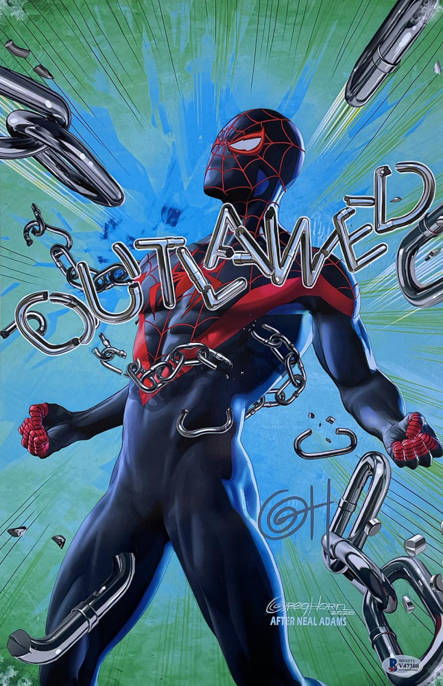 Greg Horn Signed "Miles Morales: Spider Man Unchained" 11x17 Photo ...