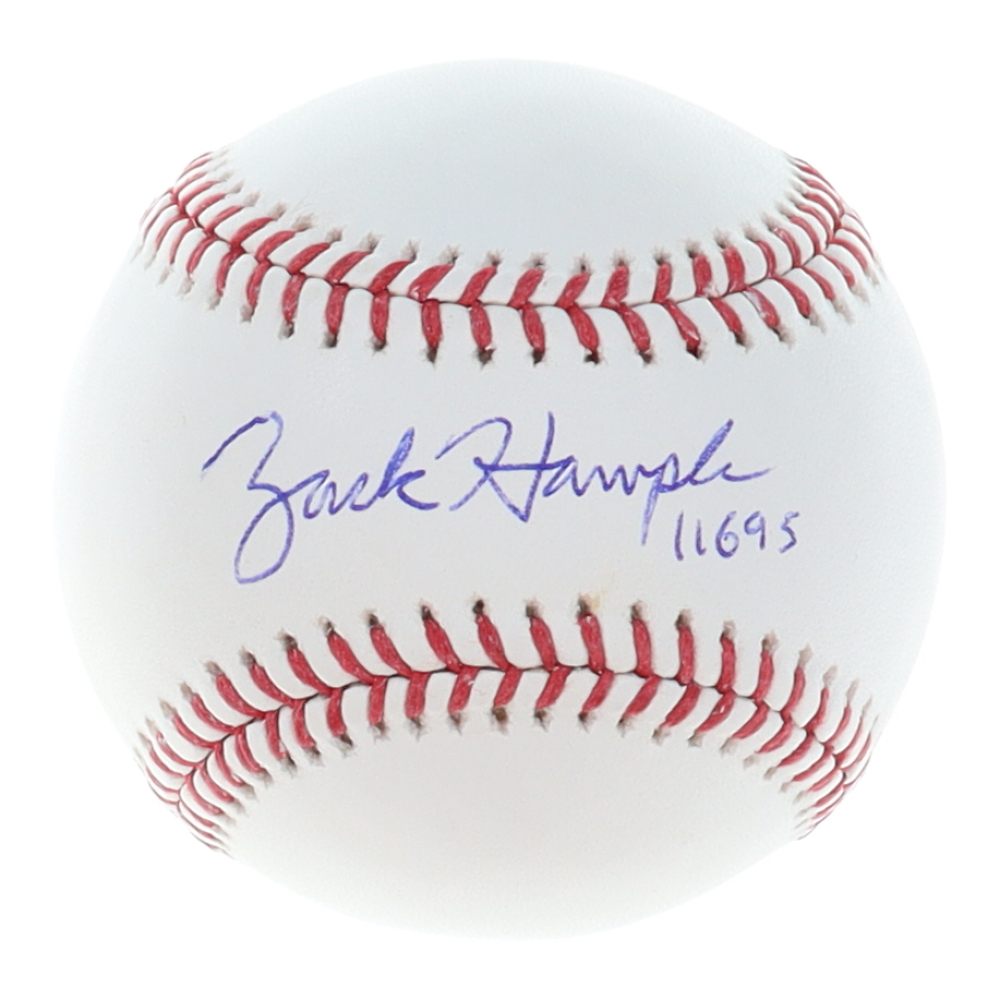 Zack Hample Signed OML Baseball Inscribed "11695" (Beckett) | Pristine ...