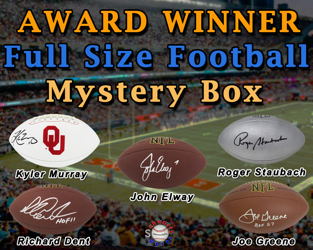 Football AWARD WINNER Signed Full Size Football Mystery Box - Series 11 ...