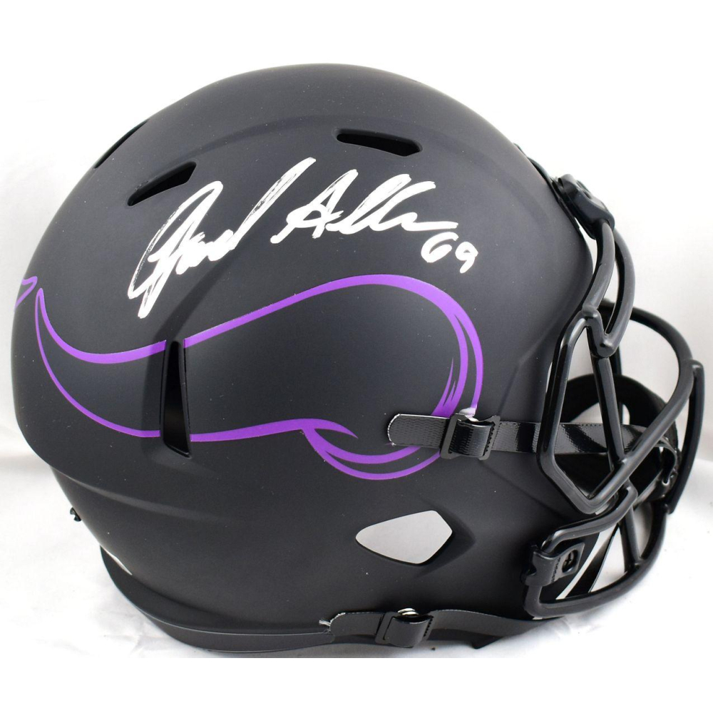 Jared Allen Signed Vikings Full-Size Eclipse Alternate Speed Helmet ...