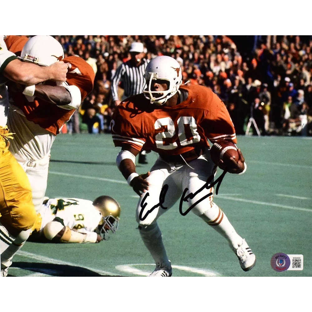 Earl Campbell Signed Texas Longhorns 8x10 Photo (Beckett) | Pristine ...