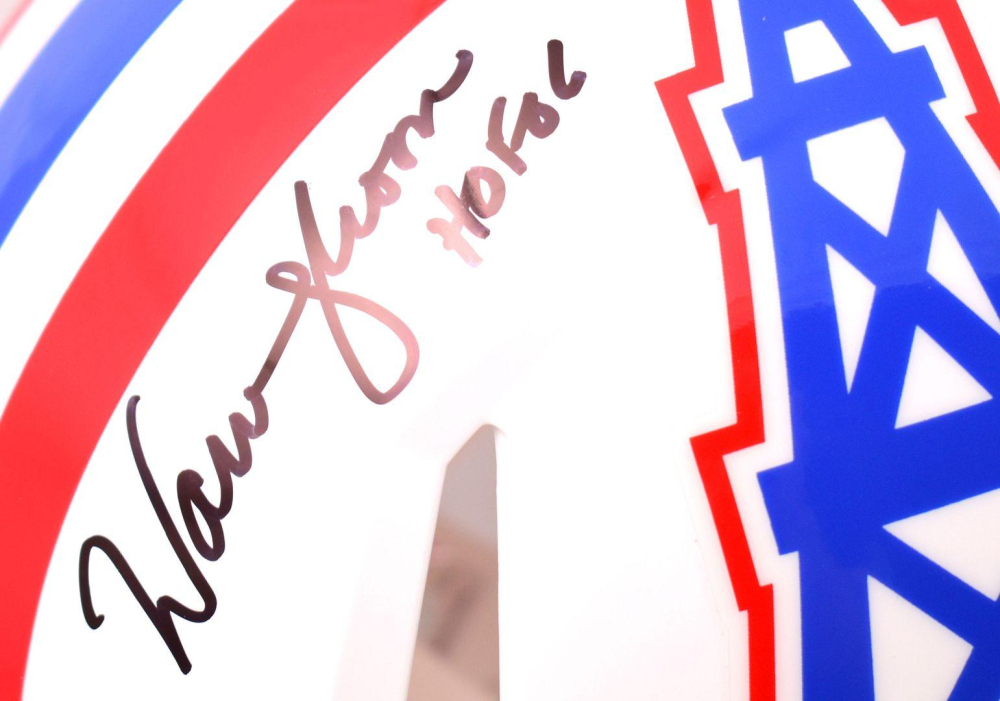 Earl Campbell & Warren Moon Signed Oilers Full-Size Authentic On-Field ...