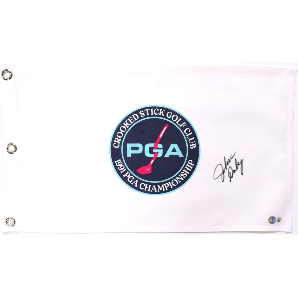 John Daly Signed 1991 PGA Championship Pin Flag (Beckett) | Pristine ...