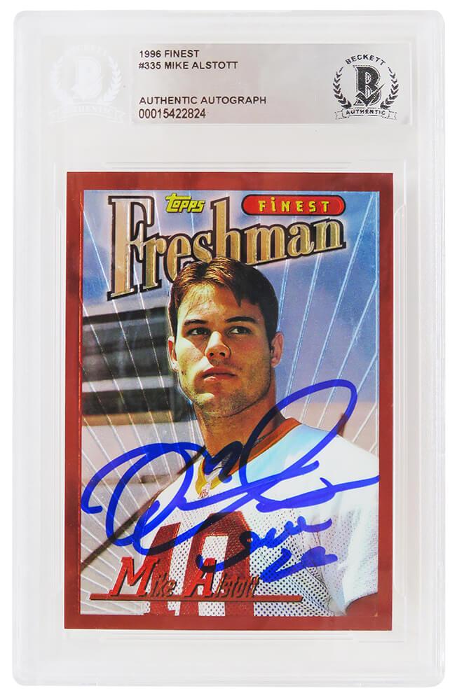 Mike Alstott Signed 1996 Finest #335 RC (BGS) | Pristine Auction