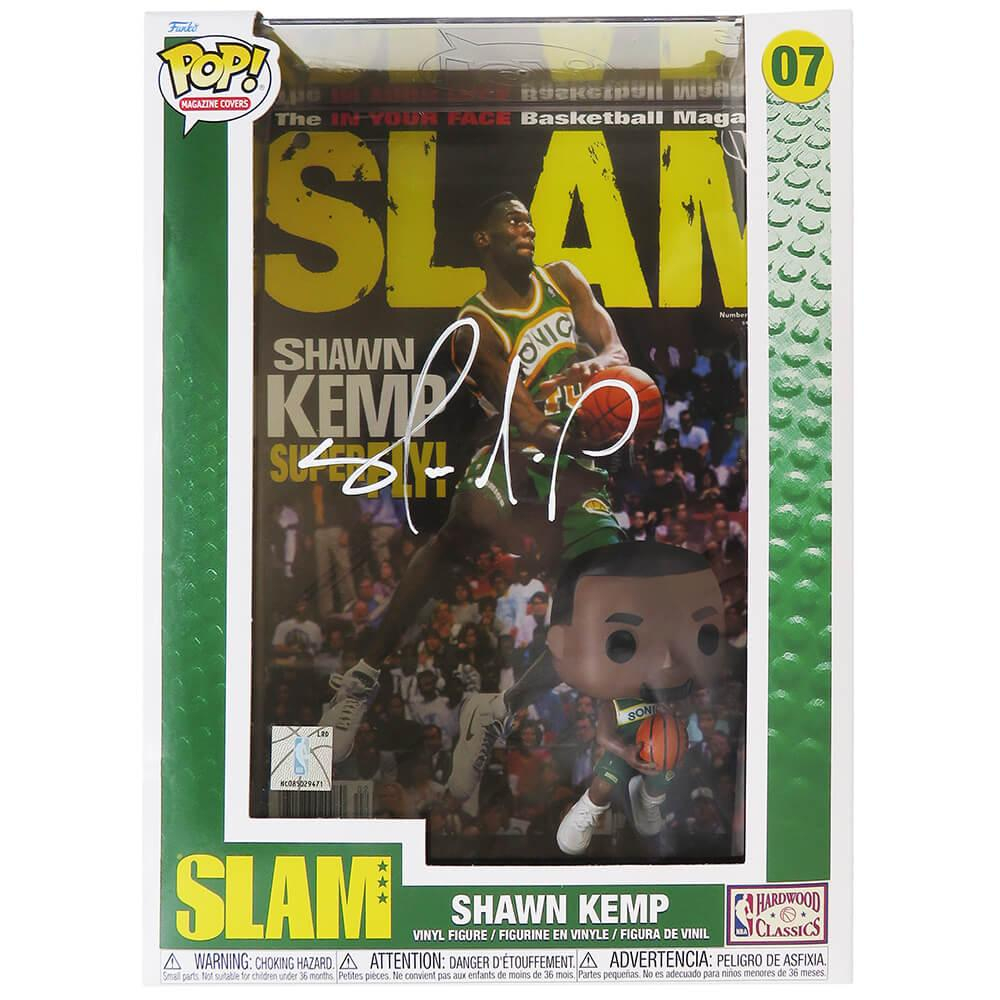 Shawn Kemp Signed SuperSonics #07 NBA SLAM Funko Pop! Cover Vinyl ...