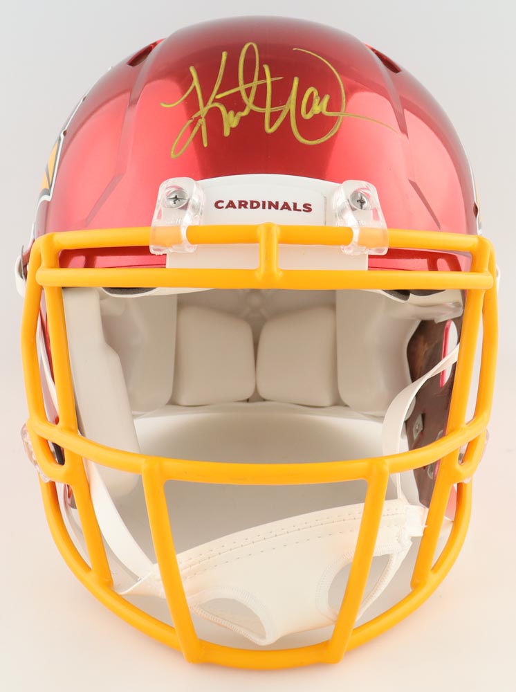 Kurt Warner Signed Full-Size Authentic On-Field Chrome Speed Helmet ...