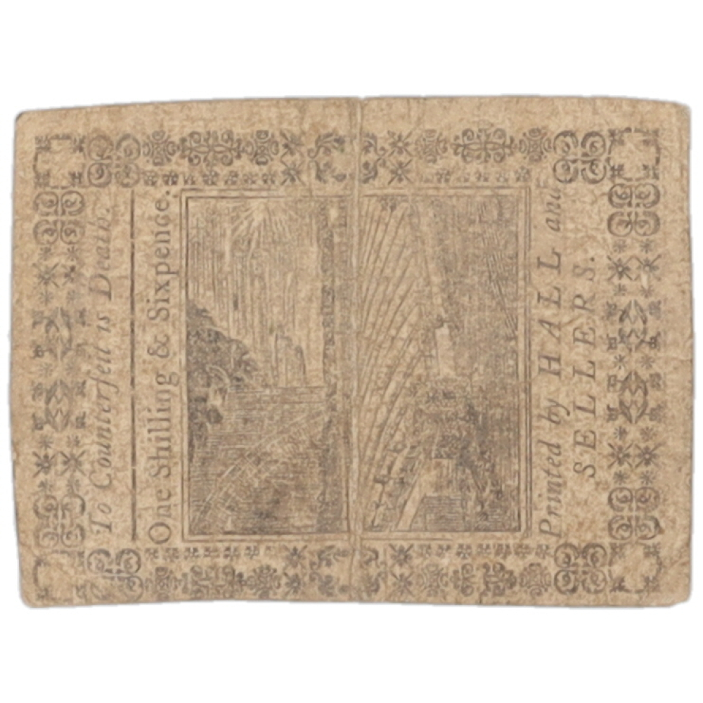 1773 Eighteen Pence Pennsylvania Colonial Currency Note | Pristine Auction