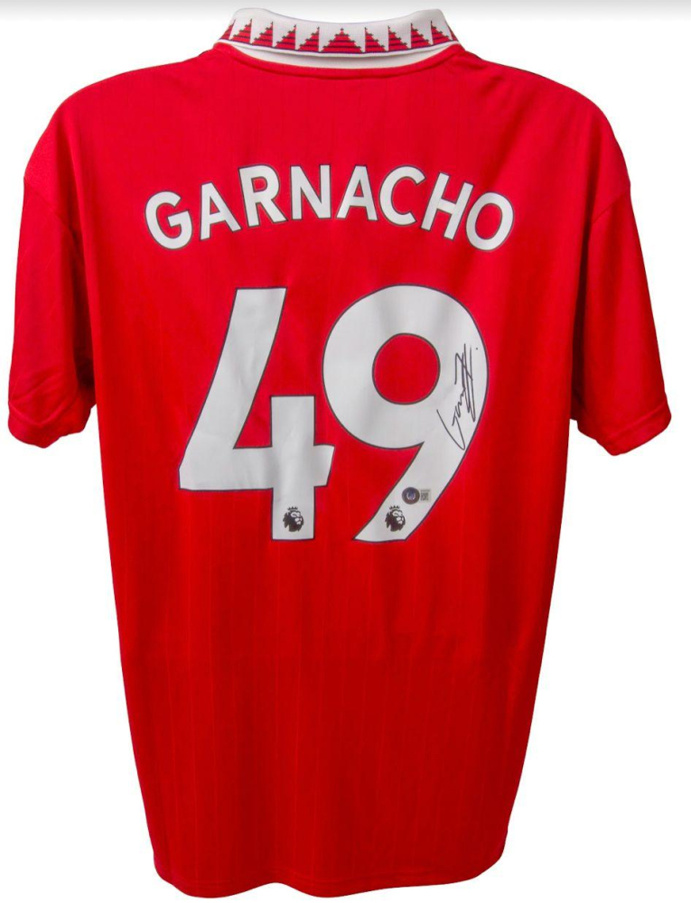 Alejandro Garnacho Signed Manchester United Jersey (Beckett) | Pristine ...