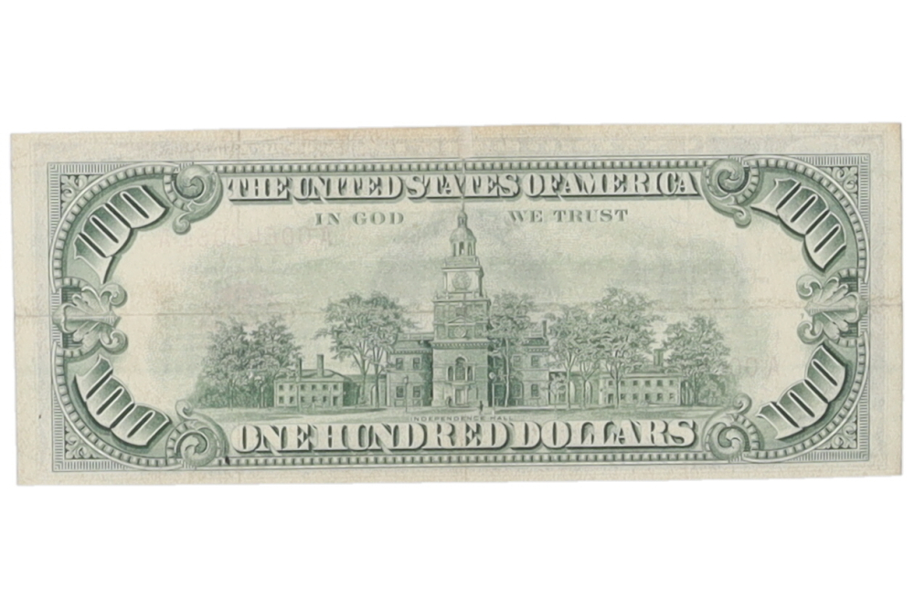 1966 $100 One Hundred Dollar U.S. Bank Note | Pristine Auction