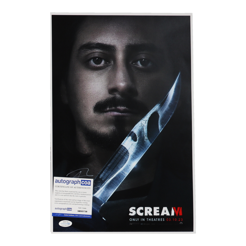 Tony Revolori Brown Signed "Scream VI" 11x17 Photo (AutographCOA ...