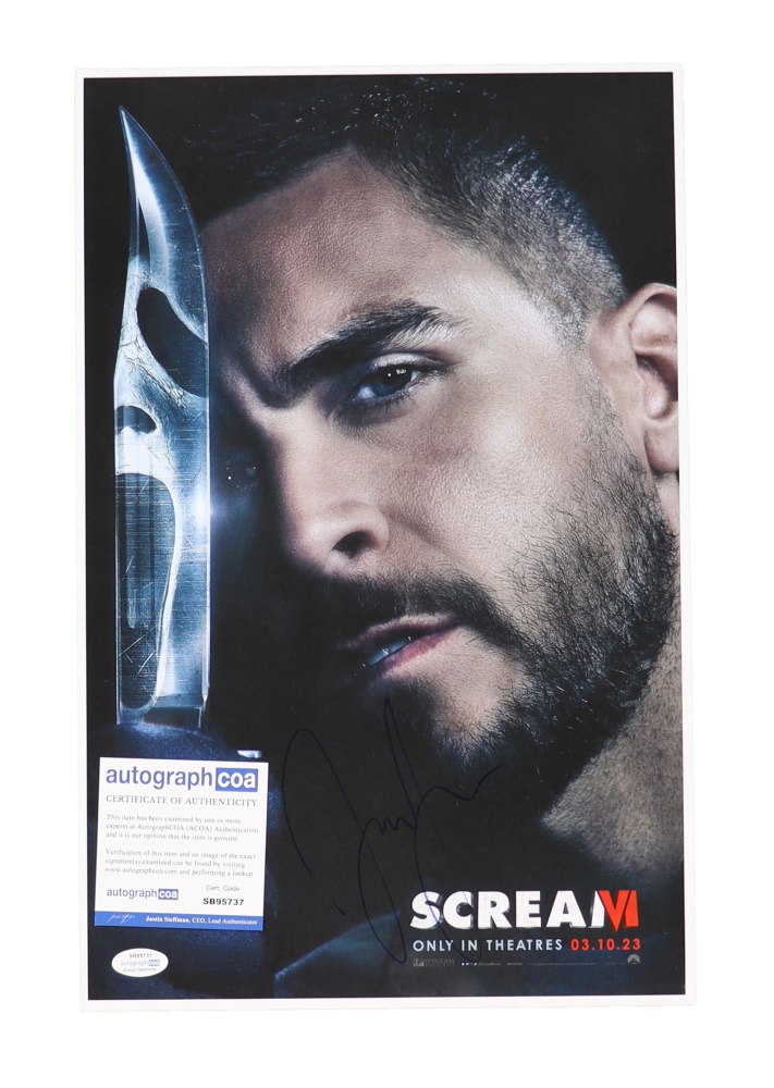 Josh Segarra Brown Signed "Scream VI" 11x17 Photo (AutographCOA ...