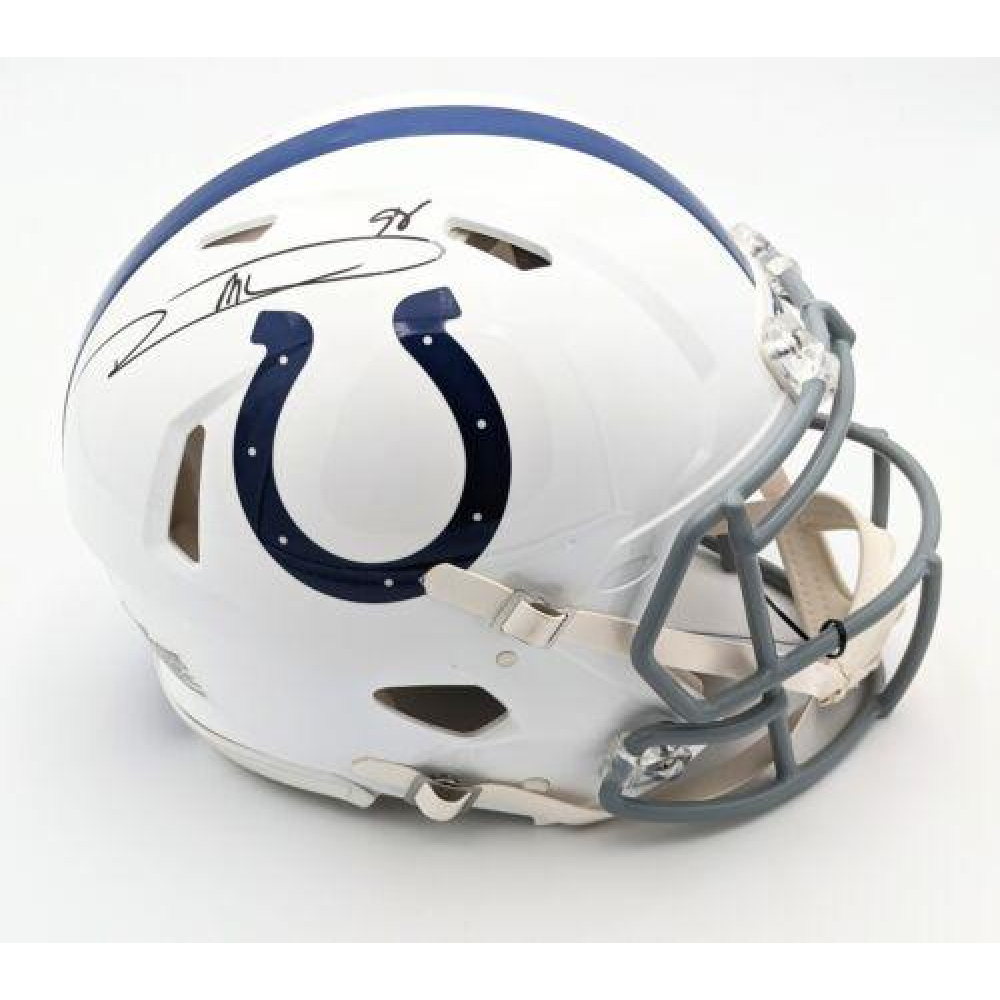 Robert Mathis Signed Colts Full-Size Speed helmet (Radtke) | Pristine ...