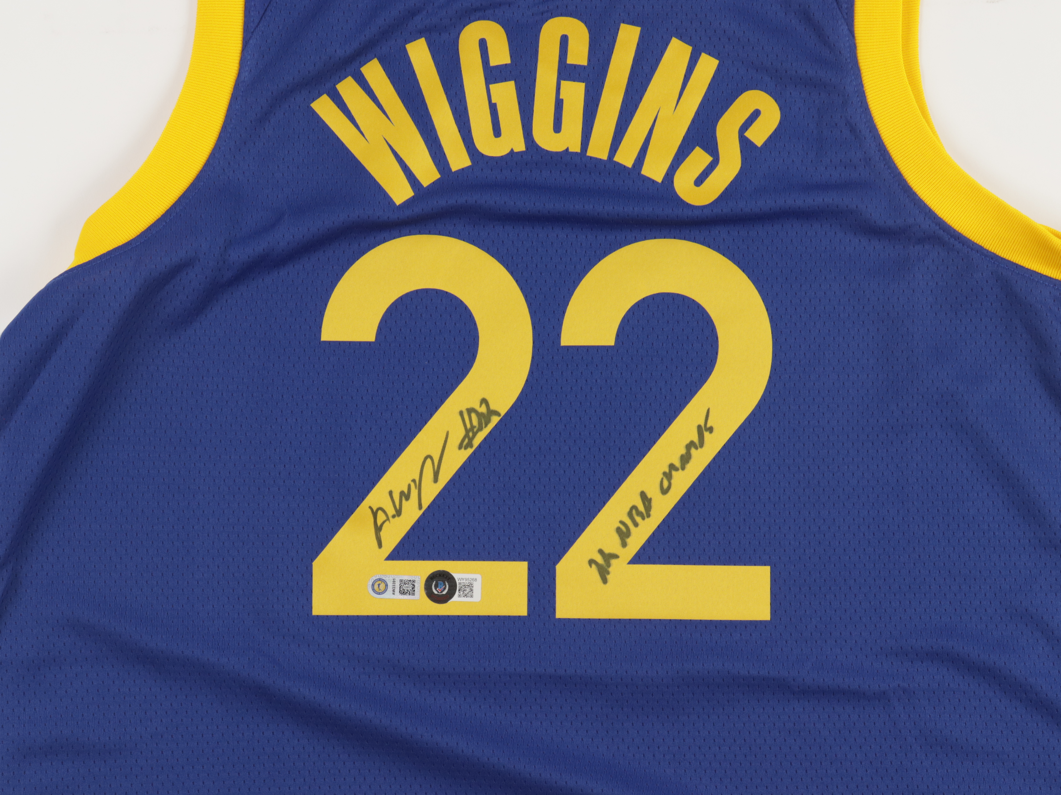 Andrew Wiggins Signed Jersey Inscribed "22 NBA Champs" (Beckett ...