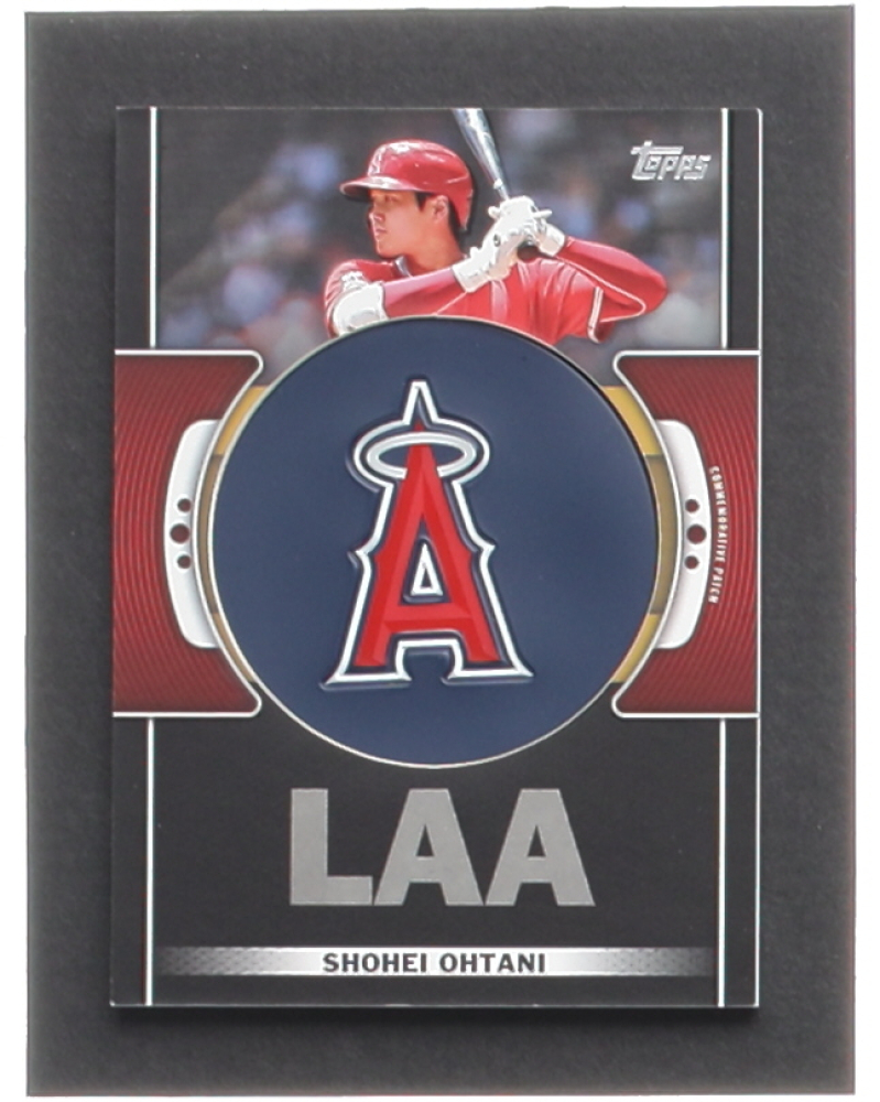 Shohei Ohtani 2023 Topps Team Logo Commemorative Patch Black #TLPSO ...