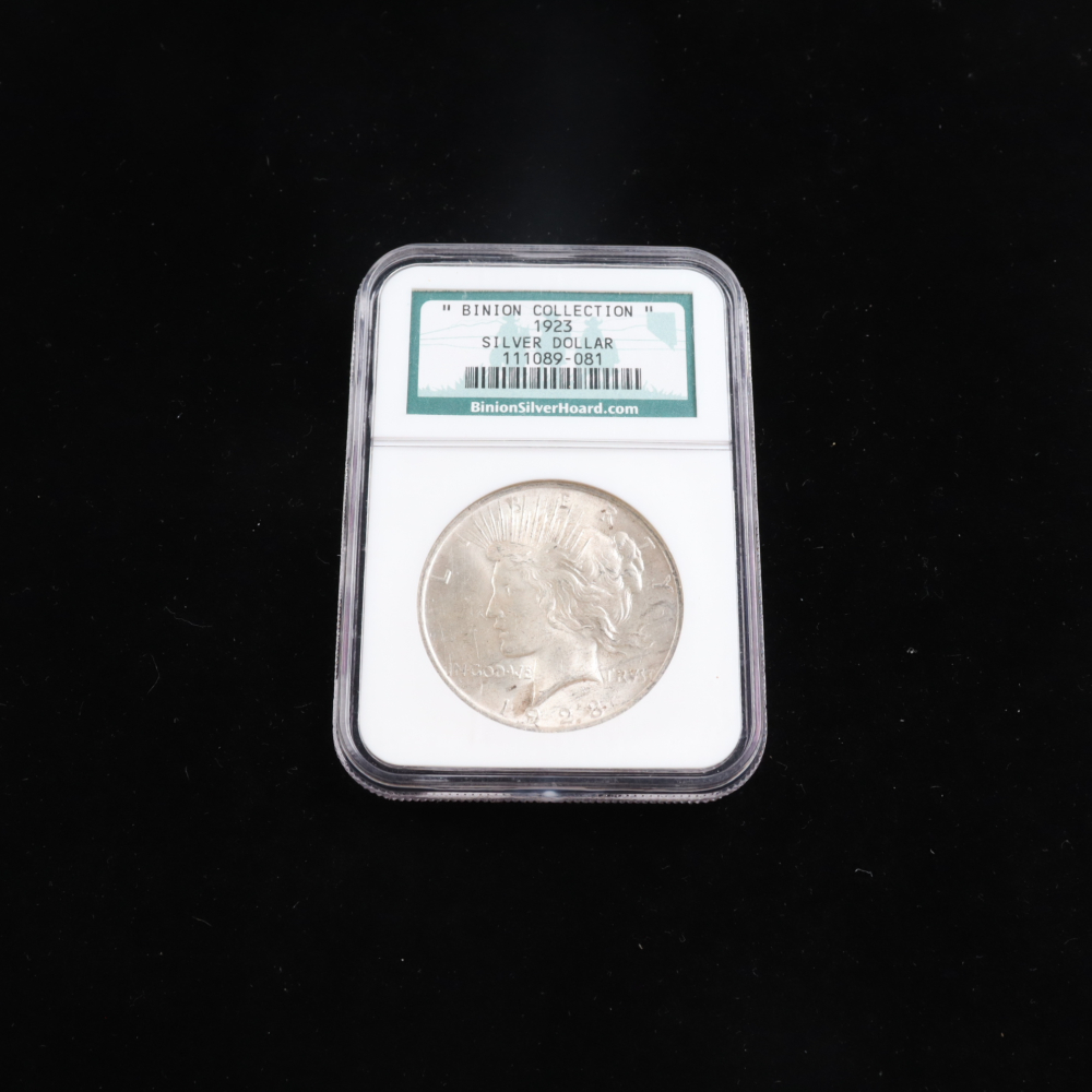 1923 Peace Silver Dollar "Binion Collection" (NGC) | Pristine Auction