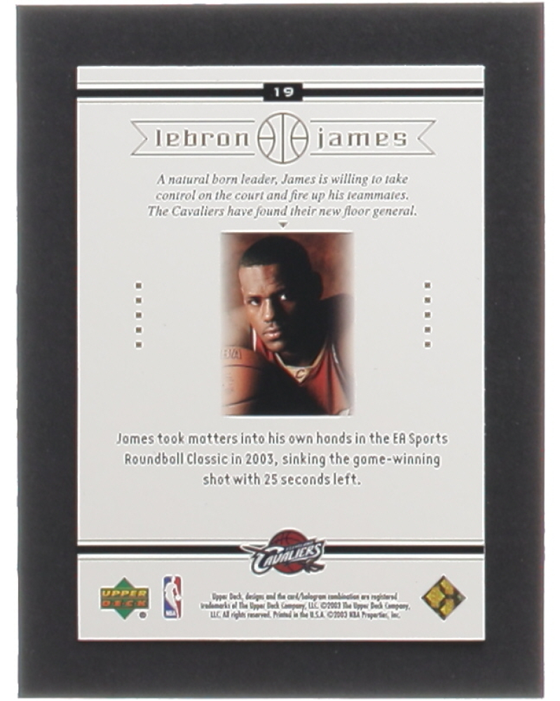 LeBron James 2003 Upper Deck LeBron James Box Set #19 Time to Take ...