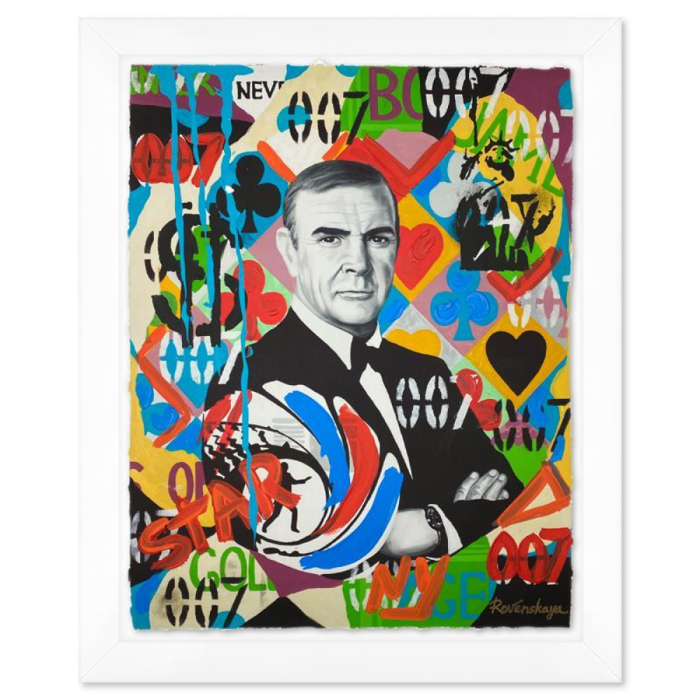 Nastya Rovenskaya Signed "James Bond" 24x20 Custom Framed One-of-a-Kind ...