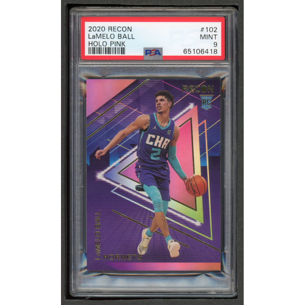 LaMelo Ball 2020-21 Panini Recon Holo Pink #102 RC (PSA 9) | Pristine ...