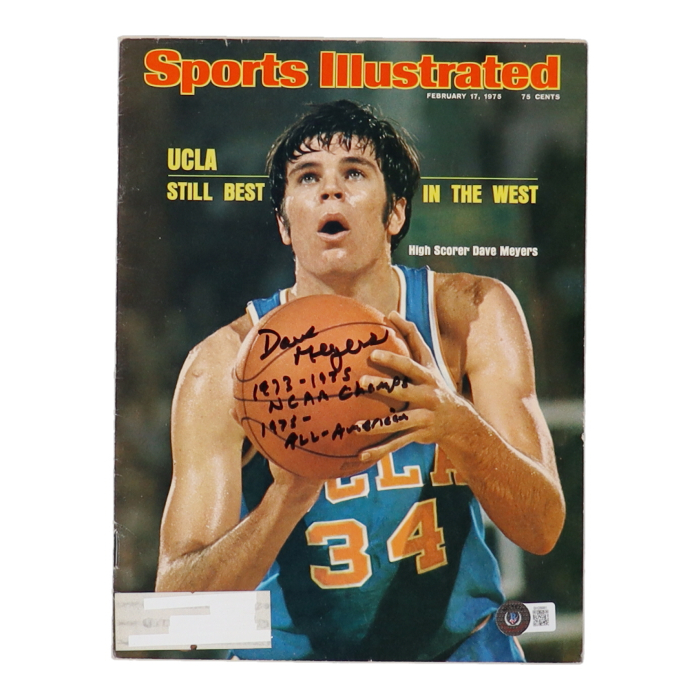 Dave Meyers Signed UCLA Bruins 1975 Sports Illustrated Magazine ...