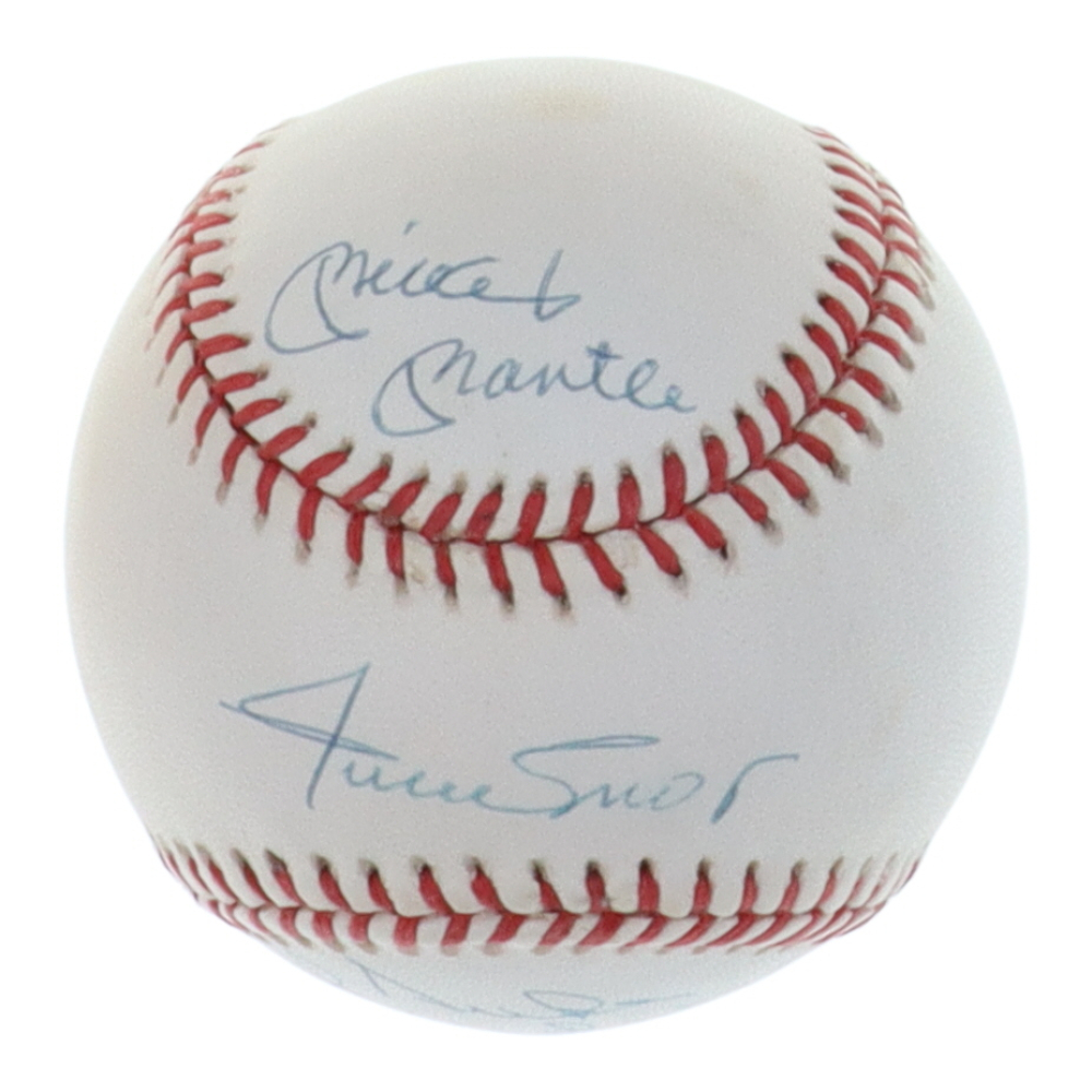Mickey Mantle, Willie Mays & Duke Snider Signed ONL Baseball (JSA ...