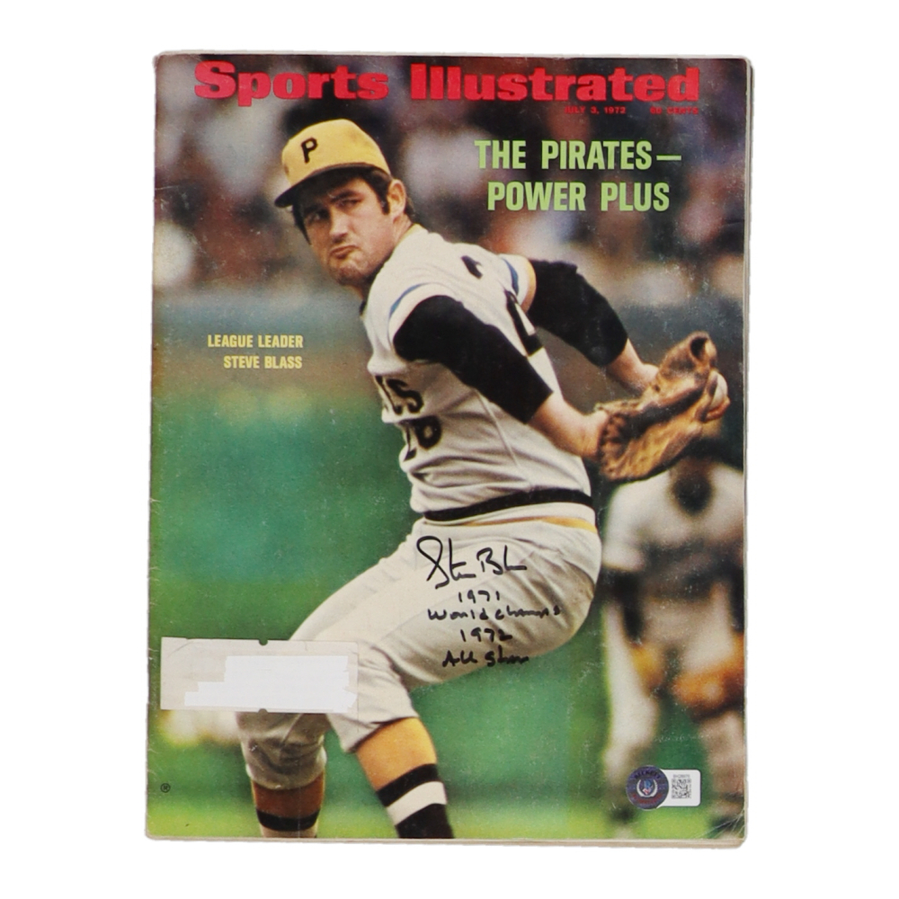 Steve Blass Signed Pirates 1972 Sports Illustrated Magazine Inscribed ...
