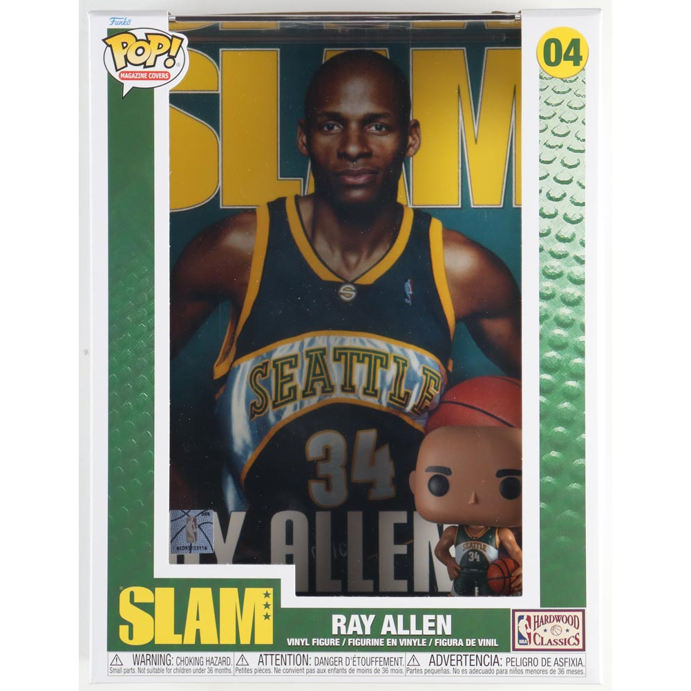 Ray Allen SuperSonics #04 SLAM Funko Pop! NBA Cover Vinyl Figure ...