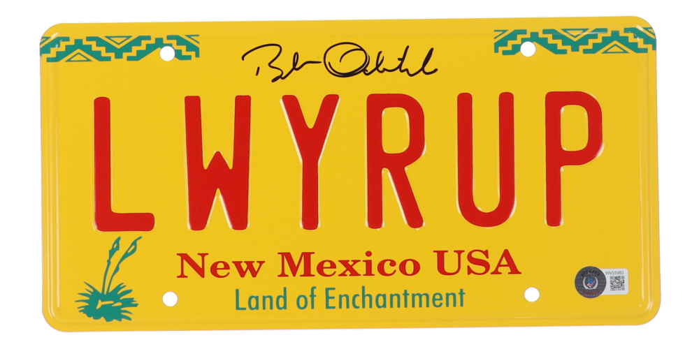 Bob Odenkirk Signed "Breaking Bad" Replica License Plate (Beckett ...