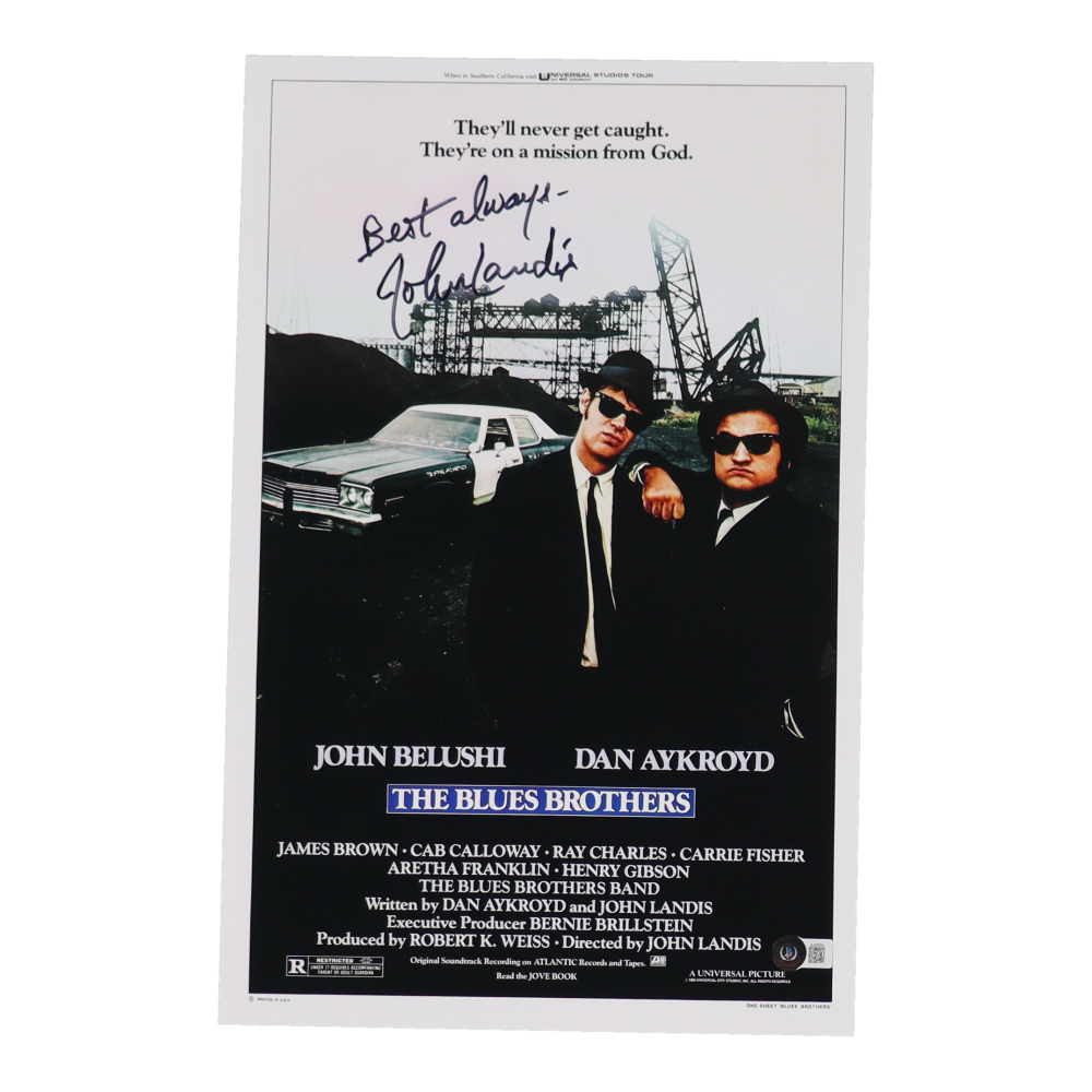John Landis Signed "The Blues Brothers" 11x17 Photo Inscribed "Best ...
