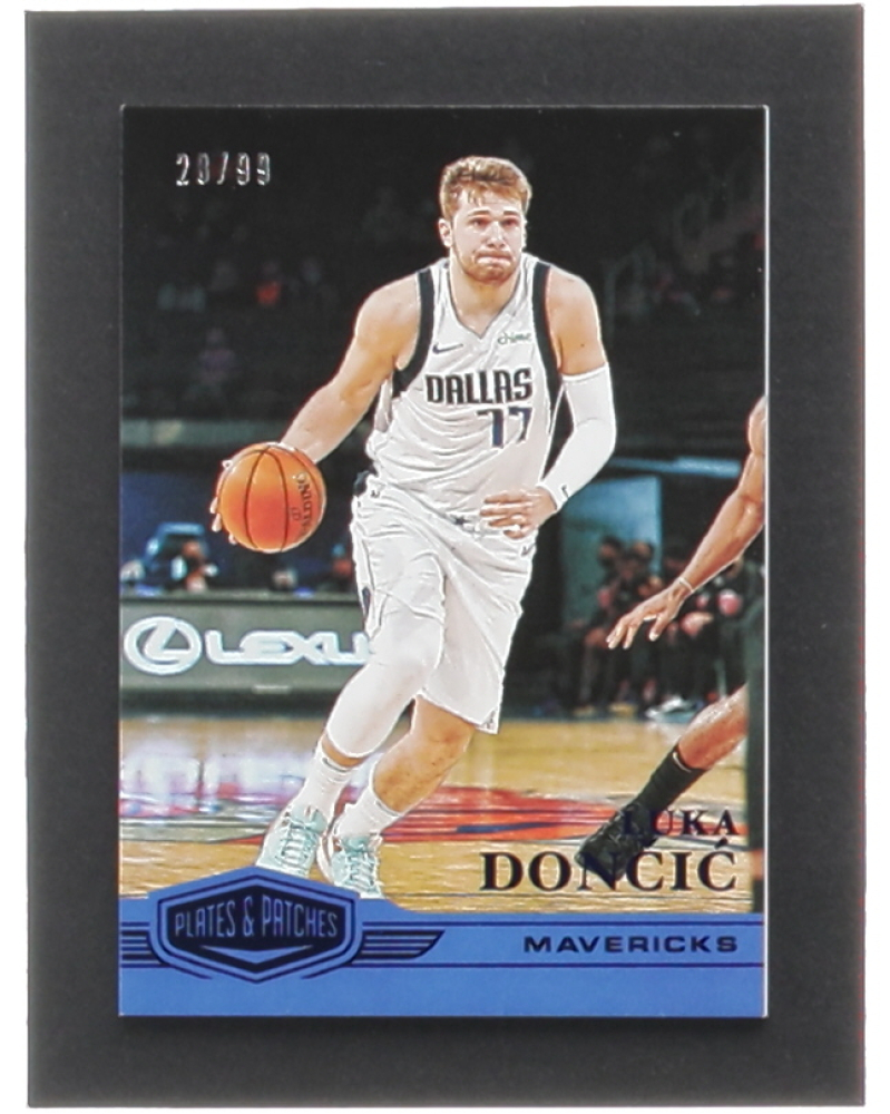 Luka Doncic 2020-21 Panini Chronicles Blue #332 / Plates and Patches ...