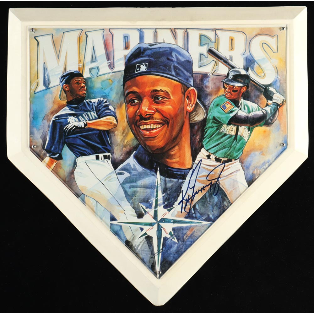 Ken Griffey Jr. Signed Mariners Commemorative Home Plate (Beckett ...