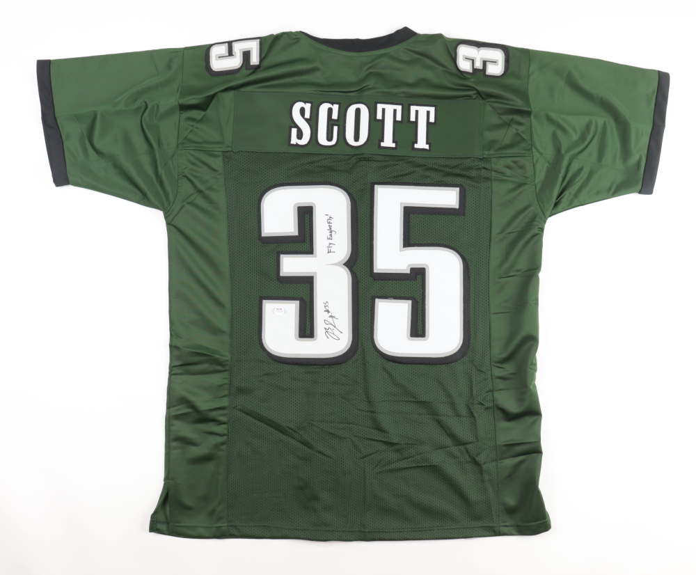 Boston Scott Signed Jersey Inscribed "Fly Eagles Fly!" (PSA) | Pristine ...