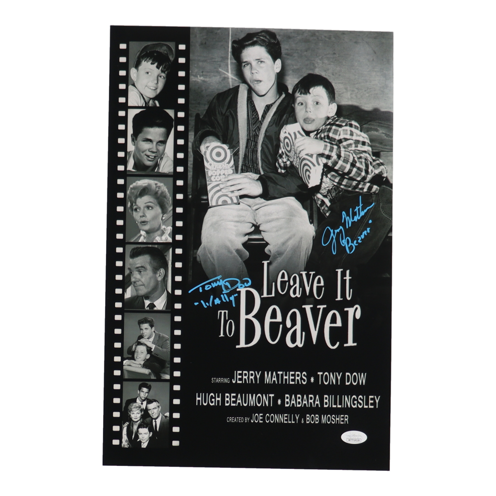 Tony Dow & Jerry Mathers Signed "Leave It to Beaver" 11x17 Photo ...
