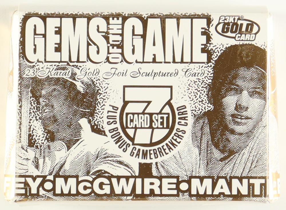 1998 Bleachers LE "Gems Of The Game" Complete Set of (8) 23kt Gold ...