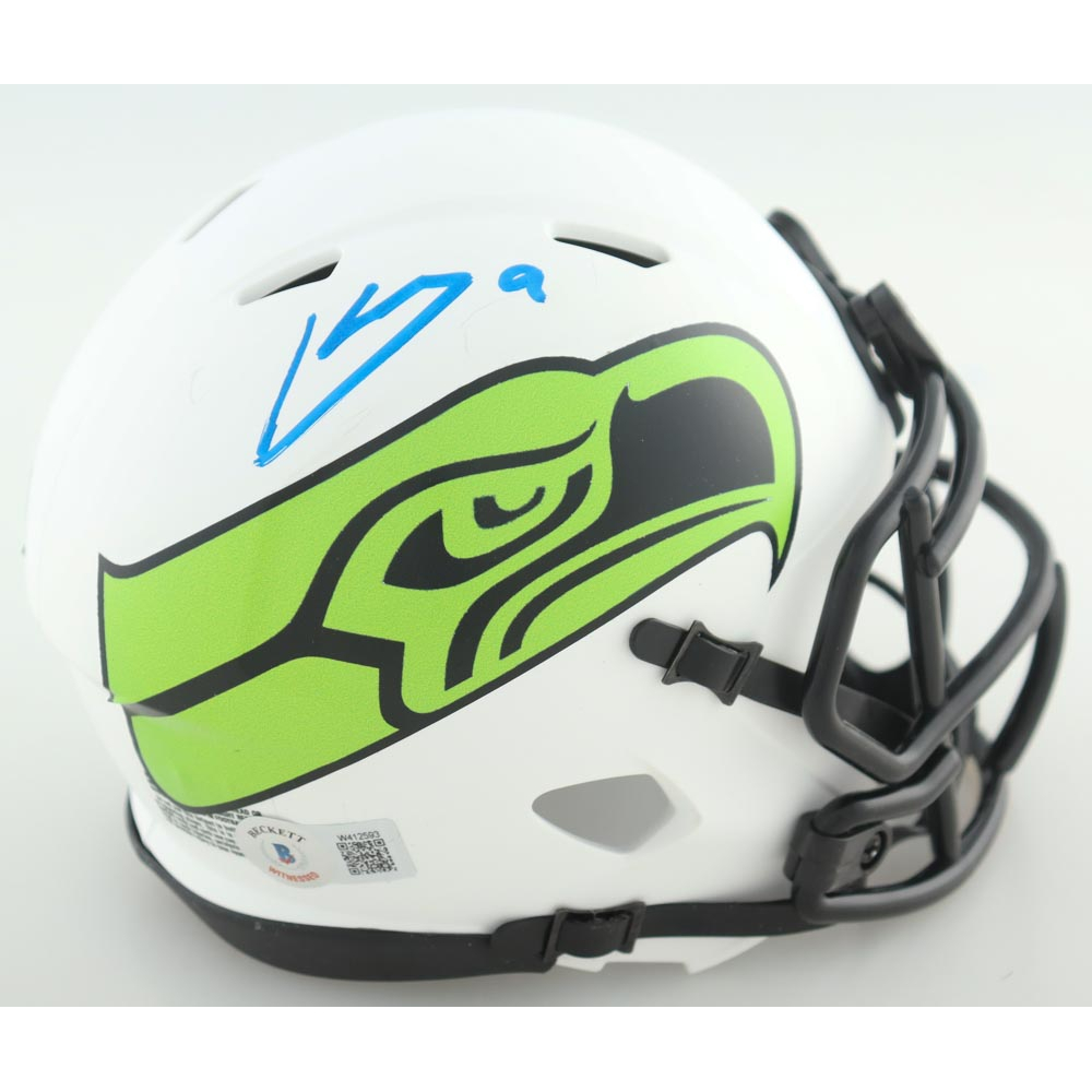 Kenneth Walker III Signed Seahawks Speed Mini Helmet (Beckett ...