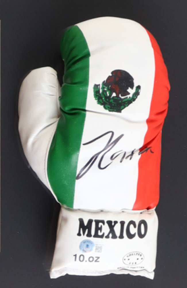 Julio Cesar Chavez Signed Custom Framed Boxing Glove Display (Beckett ...