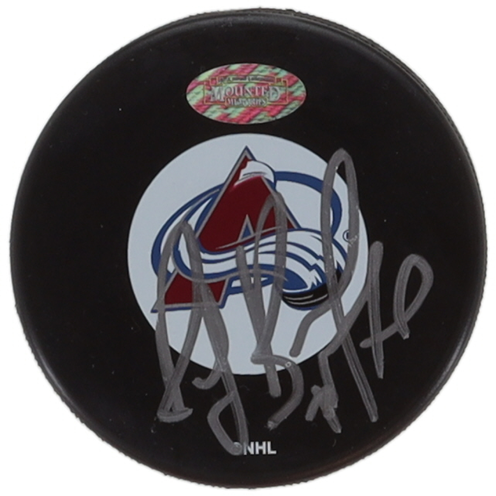 Ray Bourque Signed Avalanche Logo Hockey Puck (Mounted Memories ...