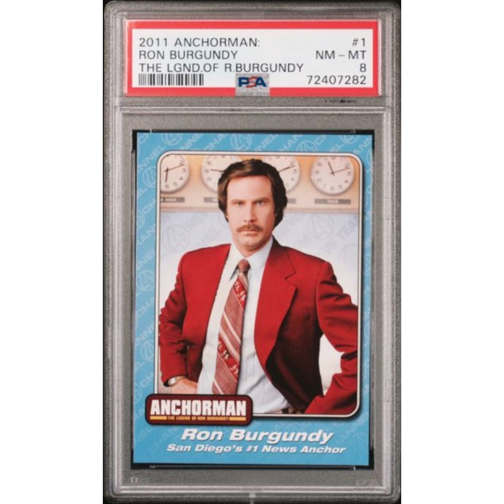 Will Ferrell 2011 Anchorman The Legend of Ron Burgundy #1 Ron Burgundy (PSA 8) | Pristine Auction