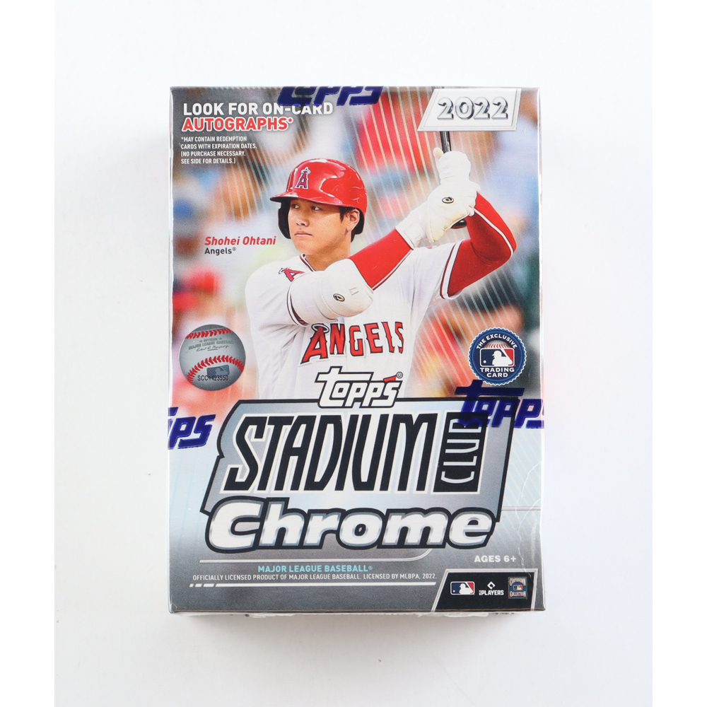 2022 Topps Stadium Club Chrome Baseball Blaster Box with (4) Packs ...
