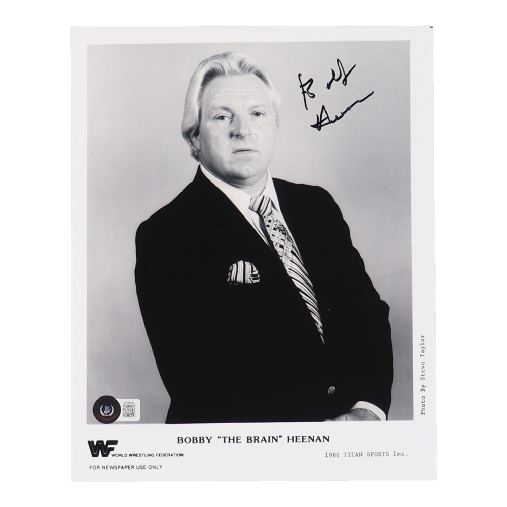Bobby "The Brain" Heenan Signed WWF 8x10 Photo (Beckett) | Pristine Auction