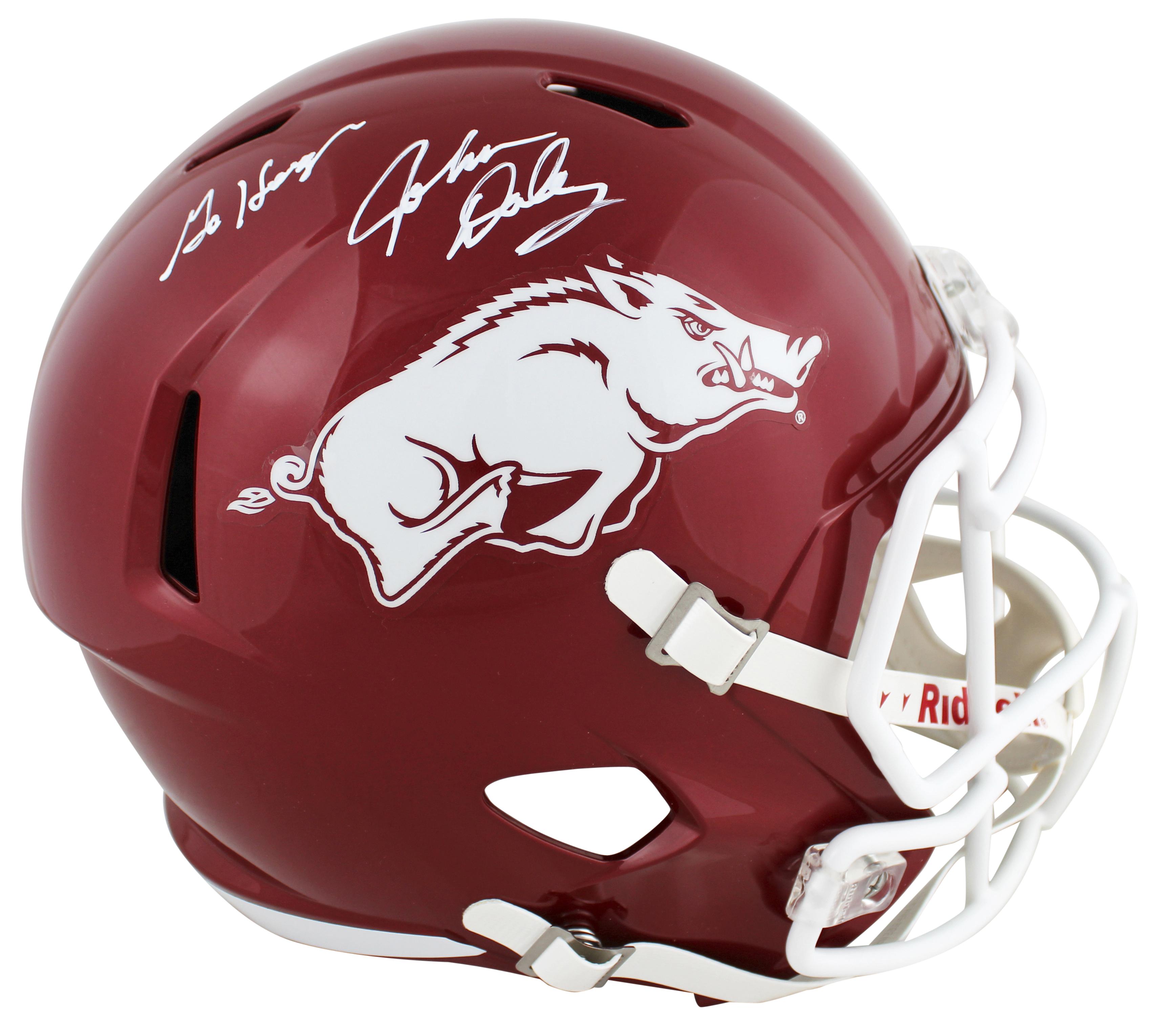 John Daly Signed Arkansas Razorbacks Full-Size Speed Helmet Inscribed ...