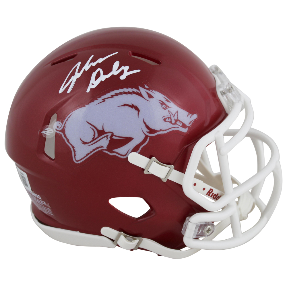 John Daly Signed Arkansas Razorbacks Speed Mini Helmet (Beckett ...