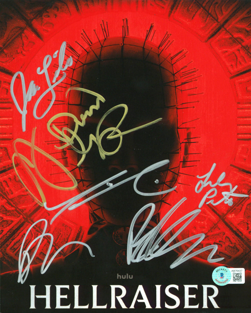 Hellraiser 8x10 Photo Signed by (7) with Adam Faison, Jason Liles ...