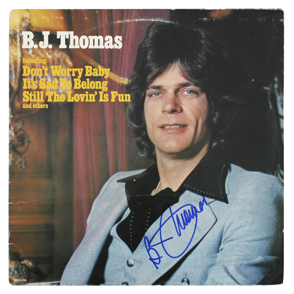 B.J. Thomas Signed "1977" Album Cover Insert (Beckett) | Pristine Auction