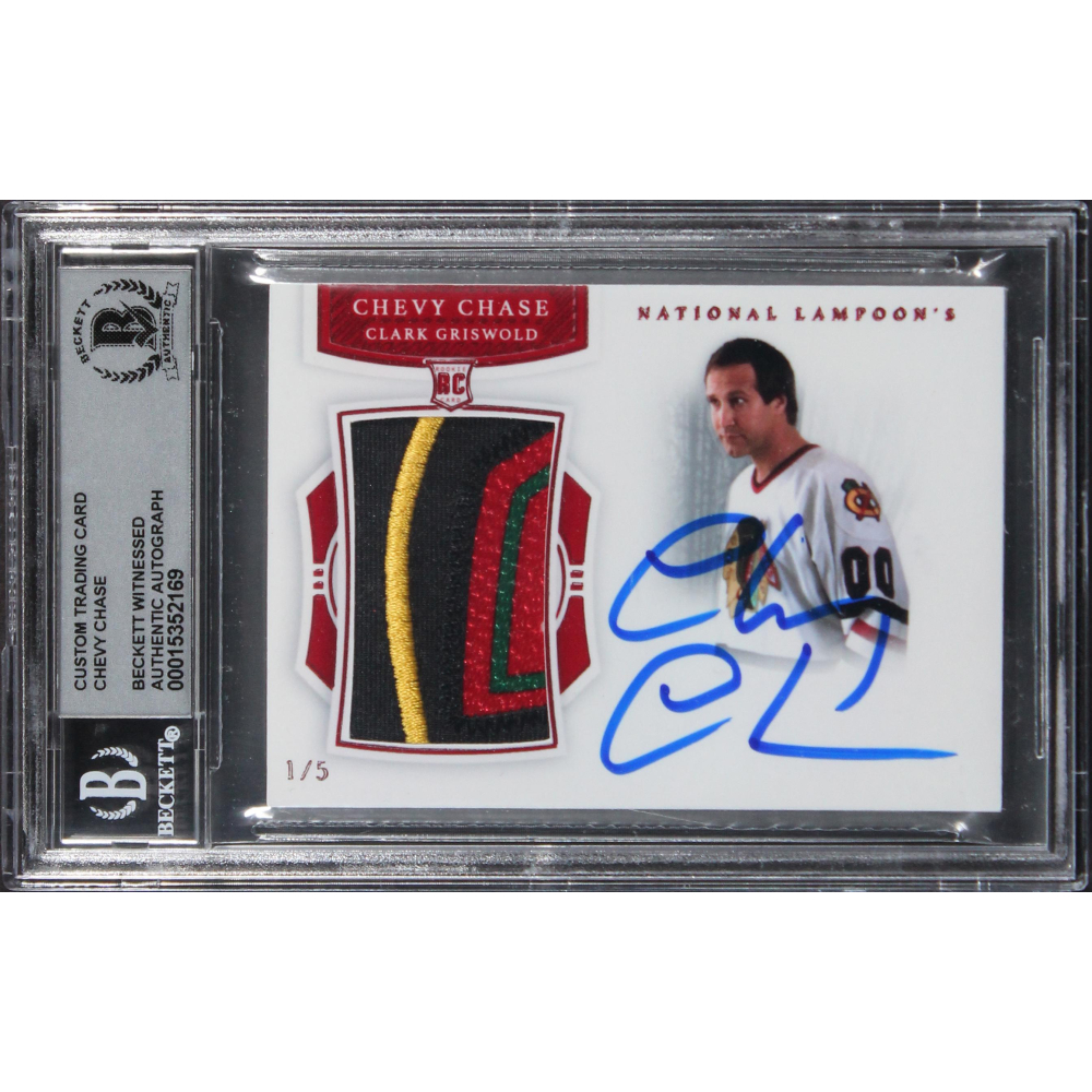 Chevy Chase Signed "National Lampoons: Christmas Vacation" Red Custom ...